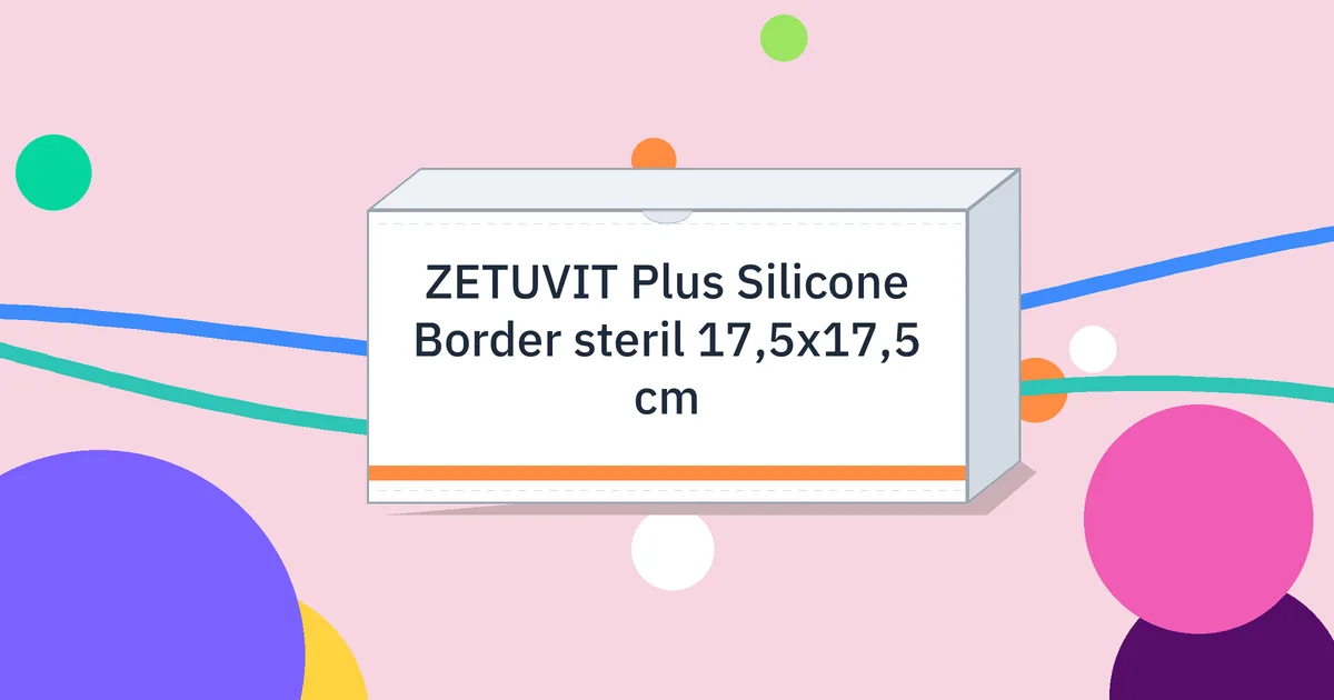 Symbolbild: Packung mit der Aufschrift ZETUVIT Plus Silicone Border steril 17,5x17,5 cm (PZN 16259272) – Verfügbarkeit und Bezug in Apotheken in Frankfurt am Main