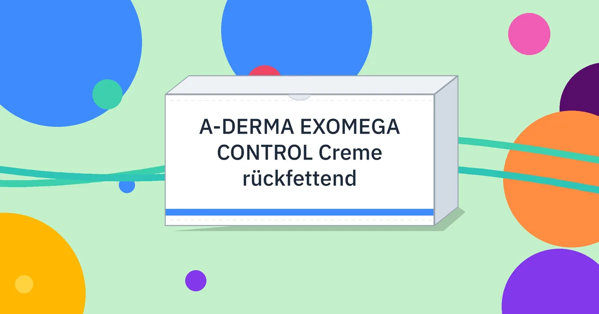 Symbolbild: Packung mit der Aufschrift A-DERMA EXOMEGA CONTROL Creme rückfettend (PZN 17544112) – Verfügbarkeit und Bezug in Apotheken in Frankfurt am Main