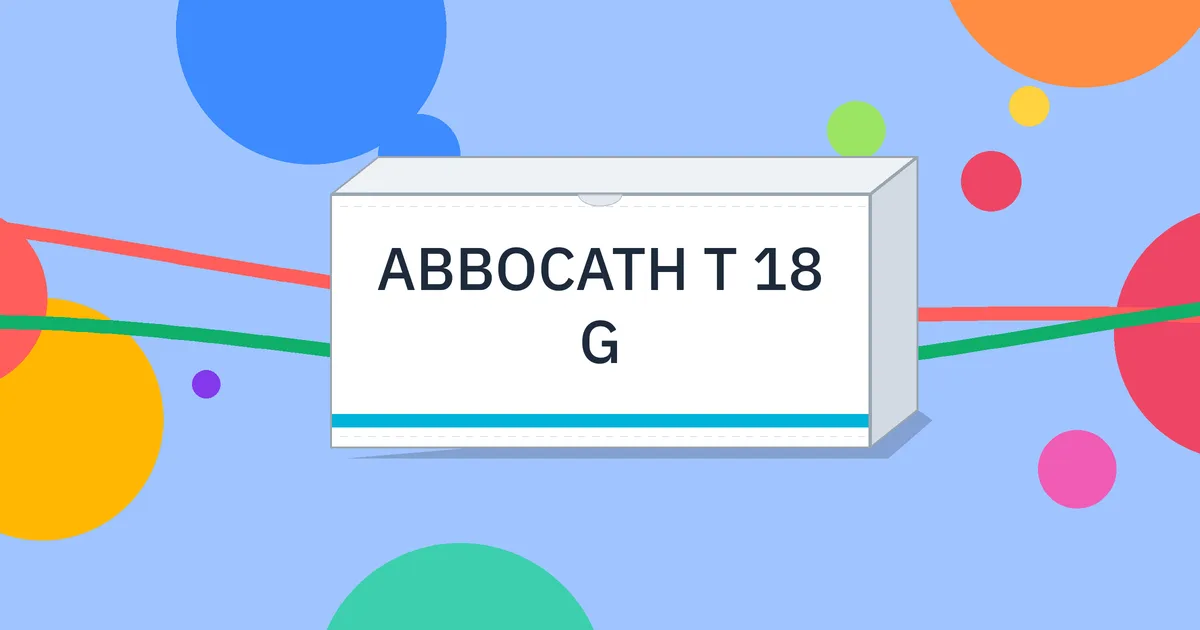Symbolbild: Packung mit der Aufschrift ABBOCATH T 18 G (PZN 02506324) – Verfügbarkeit und Bezug in Apotheken in Frankfurt am Main