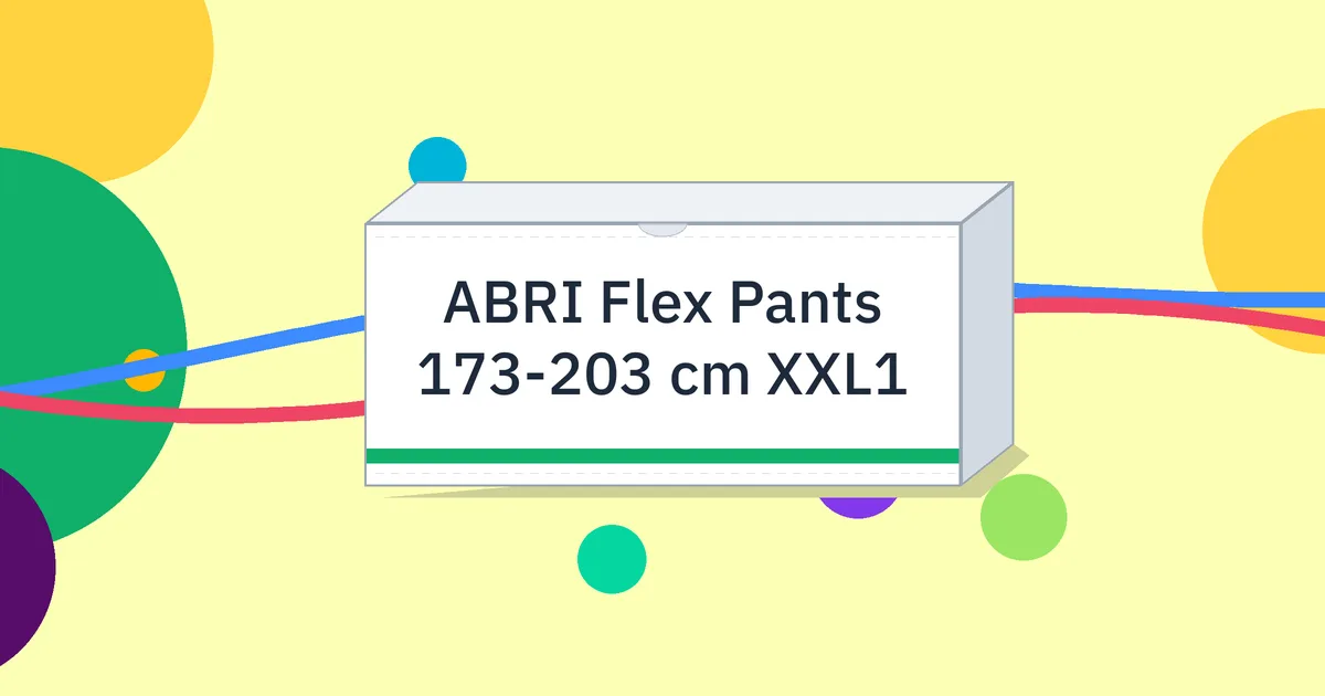 Symbolbild: Packung mit der Aufschrift ABRI Flex Pants 173-203 cm XXL1 (PZN 15254657) – Verfügbarkeit und Bezug in Apotheken in Frankfurt am Main