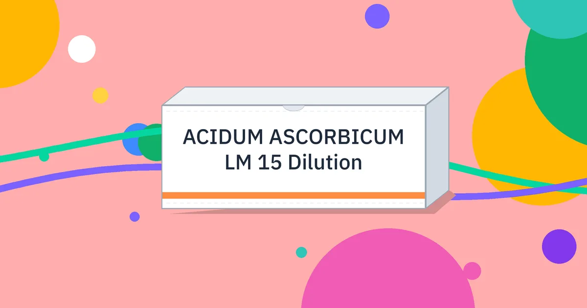 Symbolbild: Packung mit der Aufschrift ACIDUM ASCORBICUM LM 15 Dilution (PZN 13268939) – Verfügbarkeit und Bezug in Apotheken in Frankfurt am Main