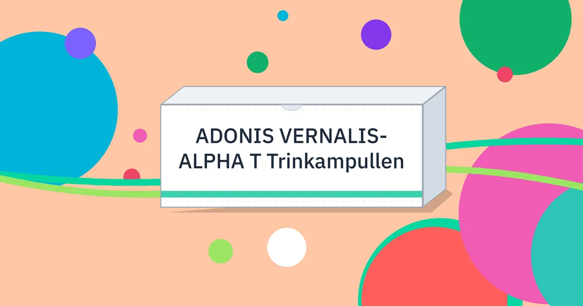 Symbolbild: Packung mit der Aufschrift ADONIS VERNALIS-ALPHA T Trinkampullen (PZN 10223310) – Verfügbarkeit und Bezug in Apotheken in Frankfurt am Main