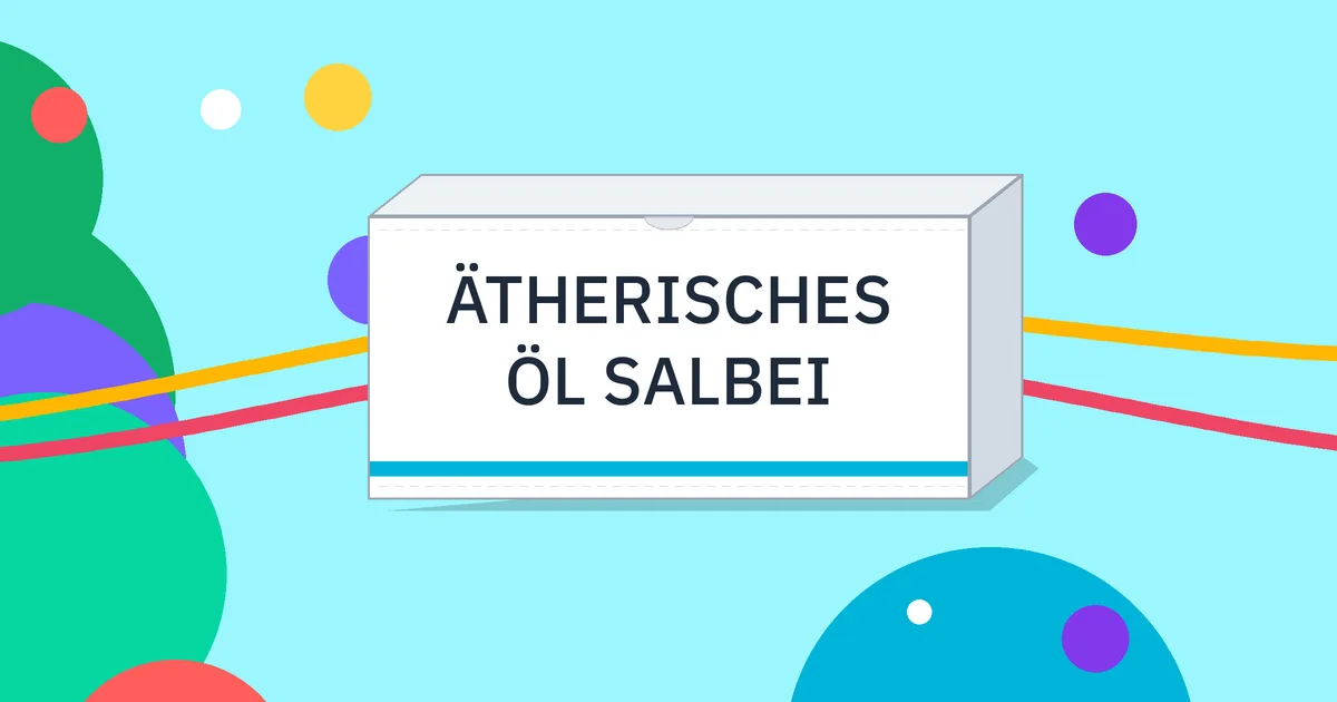 Symbolbild: Packung mit der Aufschrift ÄTHERISCHES ÖL SALBEI (PZN 20026591) – Verfügbarkeit und Bezug in Apotheken in Frankfurt am Main