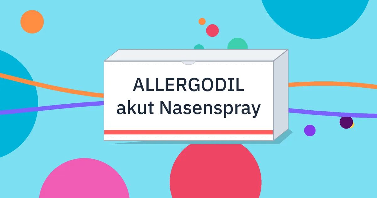 Symbolbild: Packung mit der Aufschrift ALLERGODIL akut Nasenspray (PZN 03436979) – Verfügbarkeit und Bezug in Apotheken in Frankfurt am Main