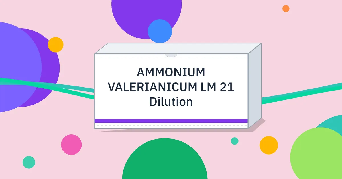 Symbolbild: Packung mit der Aufschrift AMMONIUM VALERIANICUM LM 21 Dilution (PZN 13323785) – Verfügbarkeit und Bezug in Apotheken in Frankfurt am Main
