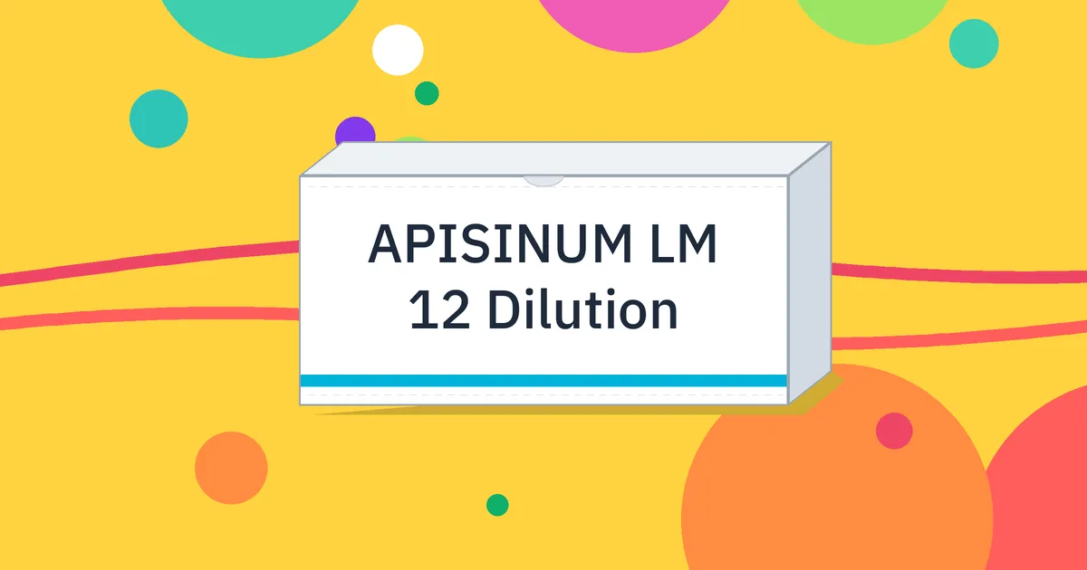 Symbolbild: Packung mit der Aufschrift APISINUM LM 12 Dilution (PZN 12456751) – Verfügbarkeit und Bezug in Apotheken in Frankfurt am Main