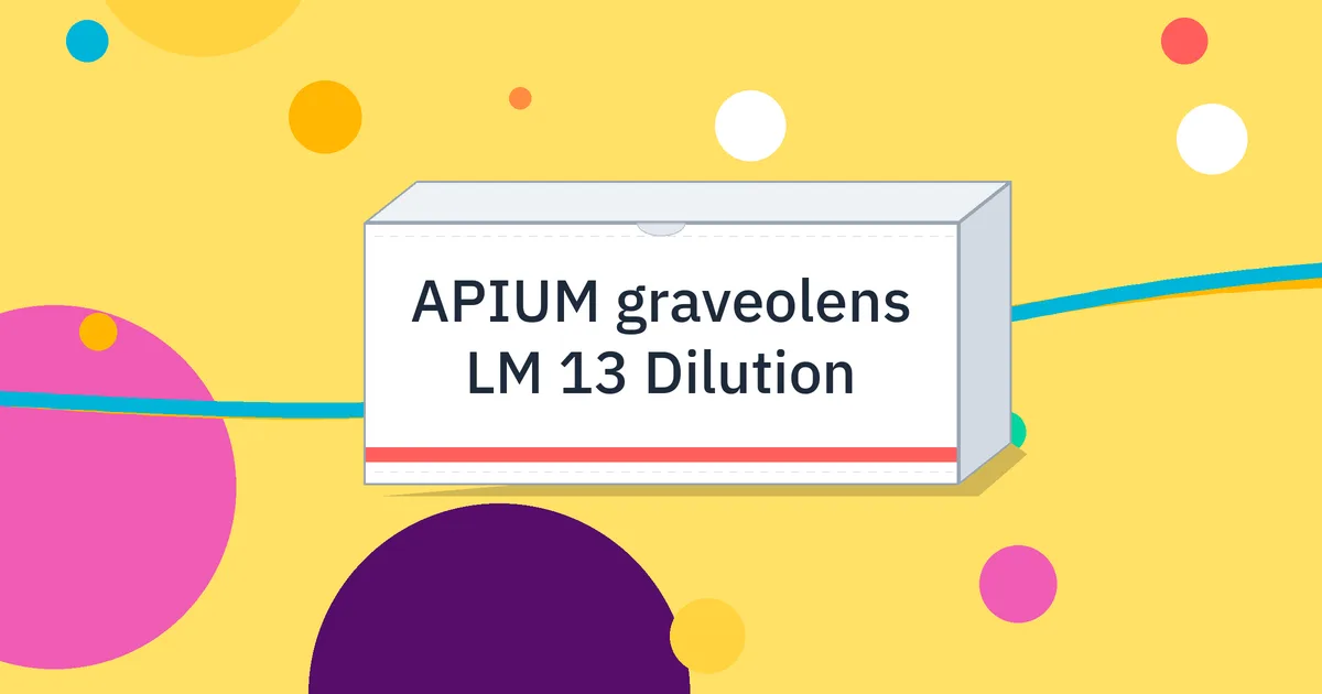 Symbolbild: Packung mit der Aufschrift APIUM graveolens LM 13 Dilution (PZN 13378220) – Verfügbarkeit und Bezug in Apotheken in Frankfurt am Main