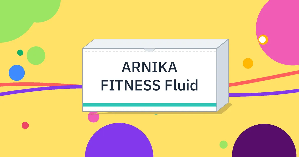 Symbolbild: Packung mit der Aufschrift ARNIKA FITNESS Fluid (PZN 16334246) – Verfügbarkeit und Bezug in Apotheken in Frankfurt am Main