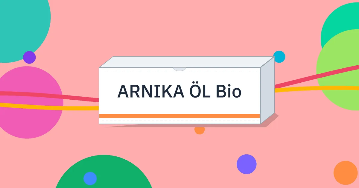 Symbolbild: Packung mit der Aufschrift ARNIKA ÖL Bio (PZN 01886483) – Verfügbarkeit und Bezug in Apotheken in Frankfurt am Main