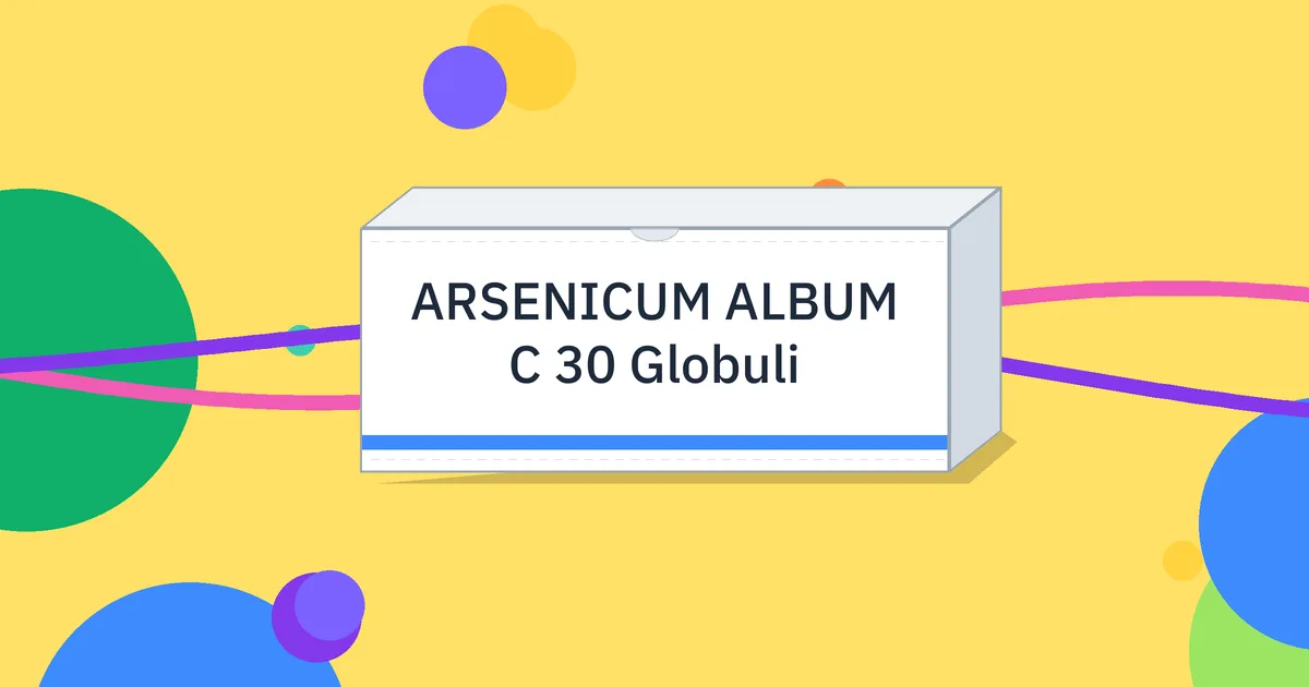 Symbolbild: Packung mit der Aufschrift ARSENICUM ALBUM C 30 Globuli (PZN 02890469) – Verfügbarkeit und Bezug in Apotheken in Frankfurt am Main