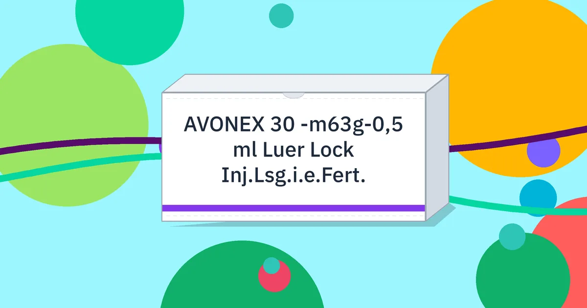 Symbolbild: Packung mit der Aufschrift AVONEX 30 -m63g-0,5 ml Luer Lock Inj.Lsg.i.e.Fert. (PZN 15609184) – Verfügbarkeit und Bezug in Apotheken in Frankfurt am Main