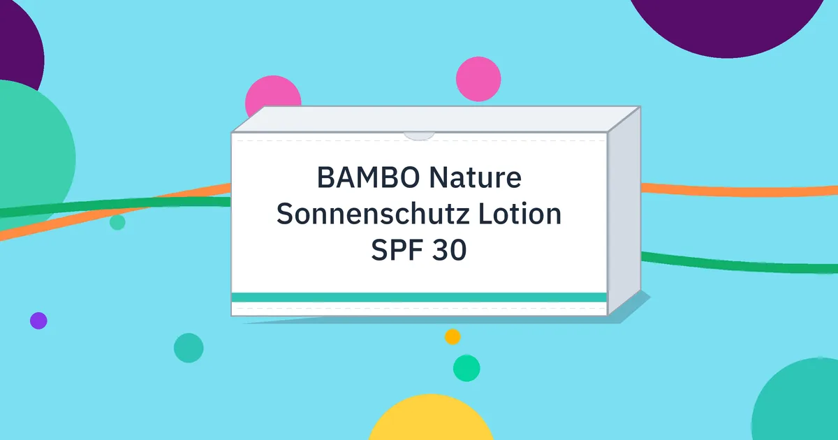 Symbolbild: Packung mit der Aufschrift BAMBO Nature Sonnenschutz Lotion SPF 30 (PZN 17938377) – Verfügbarkeit und Bezug in Apotheken in Frankfurt am Main