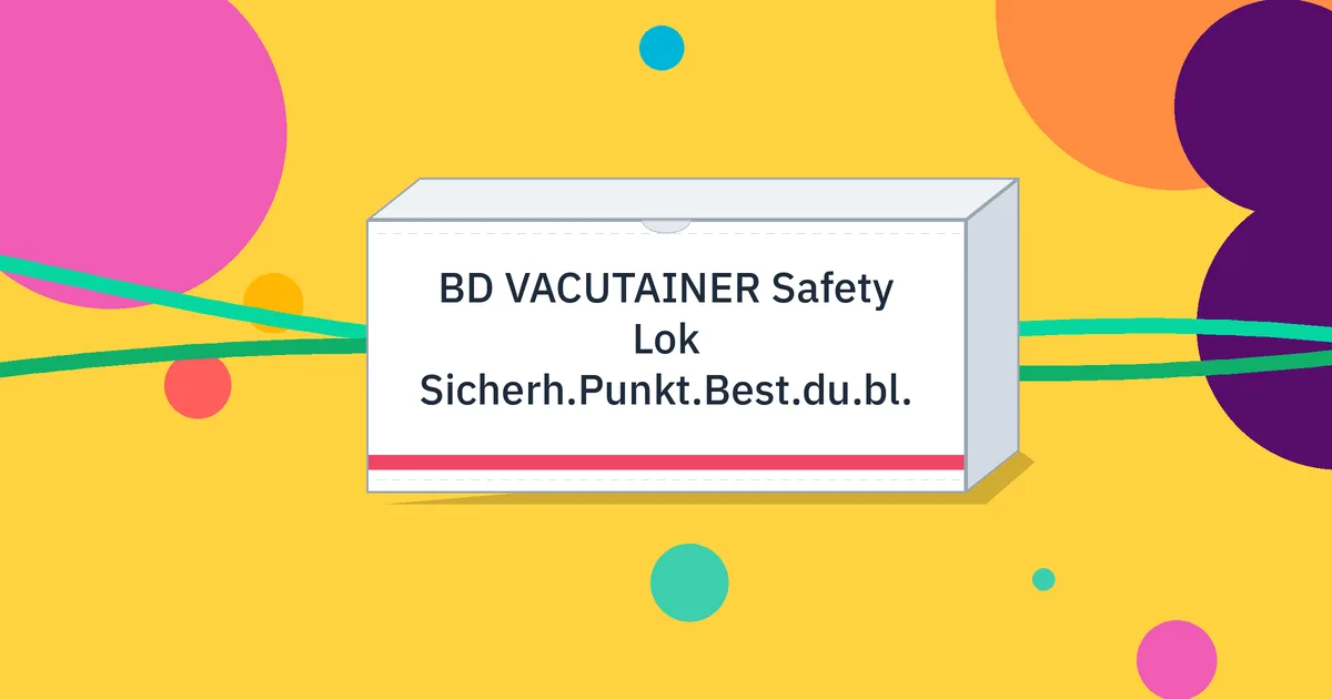 Symbolbild: Packung mit der Aufschrift BD VACUTAINER Safety Lok Sicherh.Punkt.Best.du.bl. (PZN 15739165) – Verfügbarkeit und Bezug in Apotheken in Frankfurt am Main