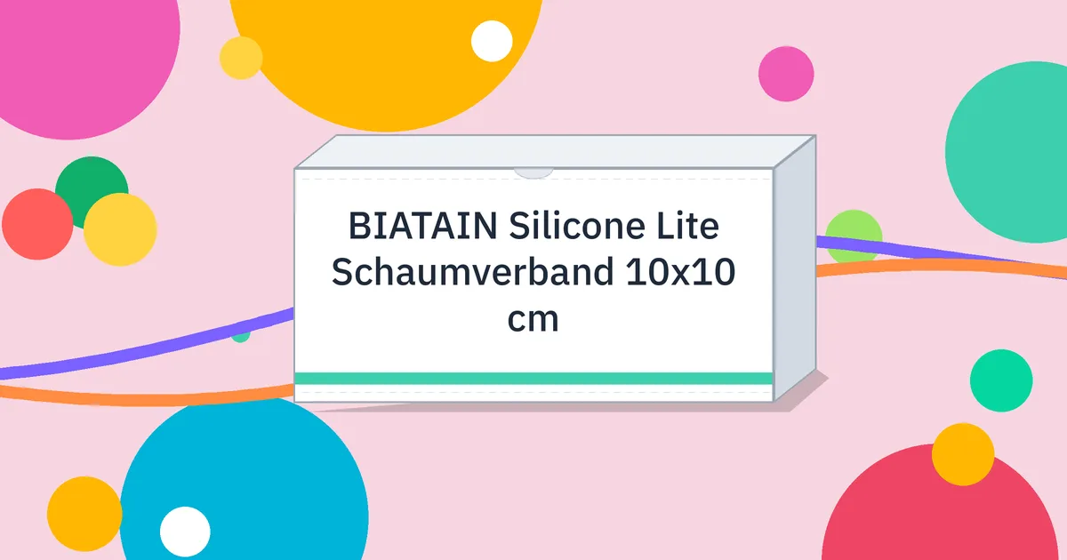 Symbolbild: Packung mit der Aufschrift BIATAIN Silicone Lite Schaumverband 10x10 cm (PZN 20389454) – Verfügbarkeit und Bezug in Apotheken in Frankfurt am Main