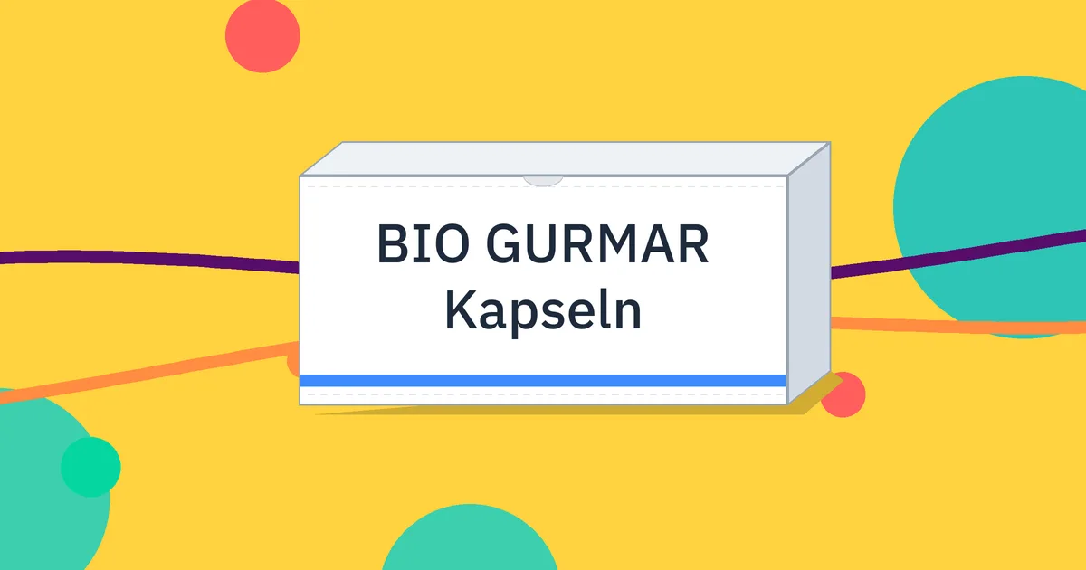 Symbolbild: Packung mit der Aufschrift BIO GURMAR Kapseln (PZN 16718596) – Verfügbarkeit und Bezug in Apotheken in Frankfurt am Main