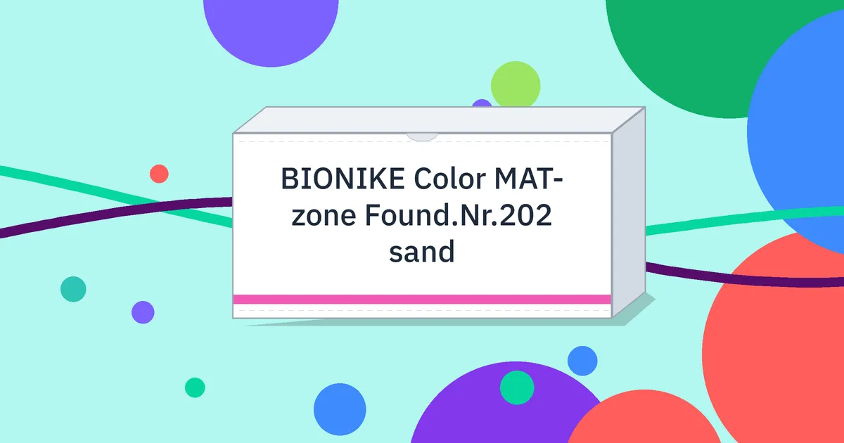 Symbolbild: Packung mit der Aufschrift BIONIKE Color MAT-zone Found.Nr.202 sand (PZN 12606423) – Verfügbarkeit und Bezug in Apotheken in Frankfurt am Main