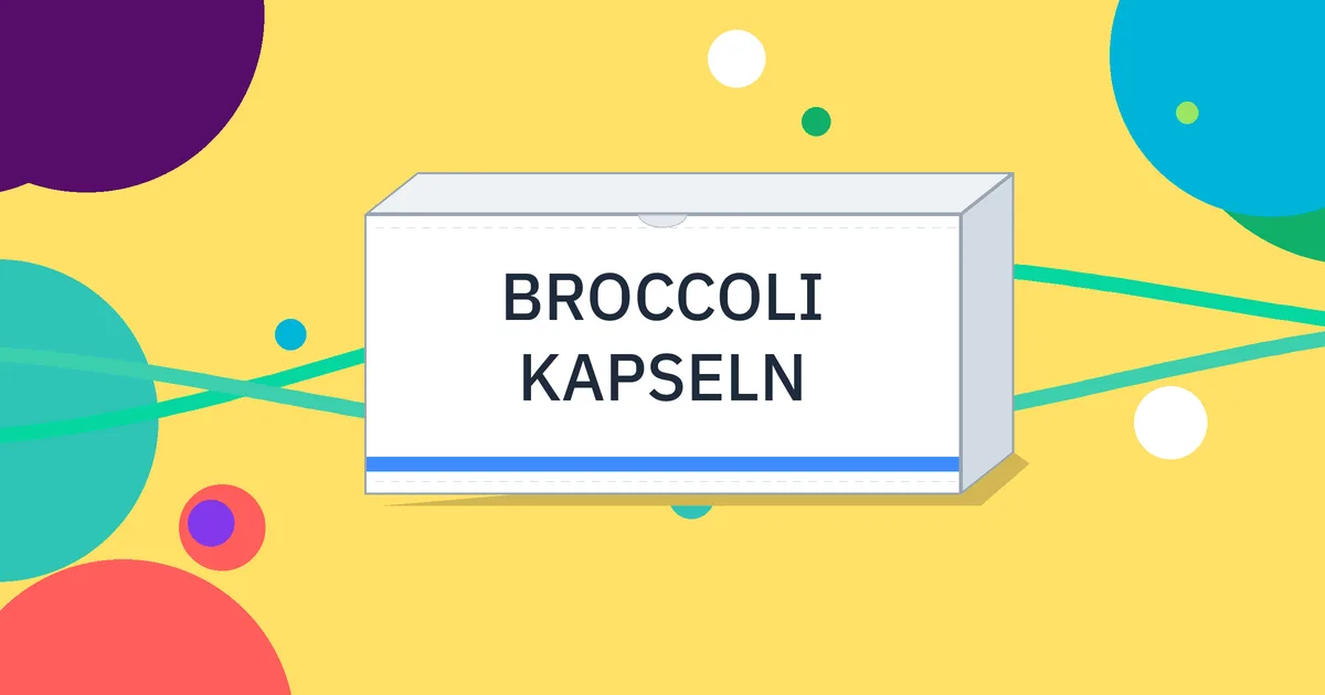 Symbolbild: Packung mit der Aufschrift BROCCOLI KAPSELN (PZN 04454838) – Verfügbarkeit und Bezug in Apotheken in Frankfurt am Main