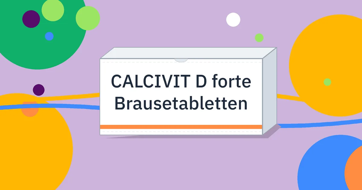 Symbolbild: Packung mit der Aufschrift CALCIVIT D forte Brausetabletten (PZN 01416493) – Verfügbarkeit und Bezug in Apotheken in Frankfurt am Main