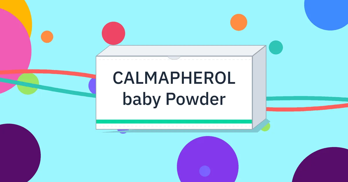 Symbolbild: Packung mit der Aufschrift CALMAPHEROL baby Powder (PZN 19162001) – Verfügbarkeit und Bezug in Apotheken in Frankfurt am Main