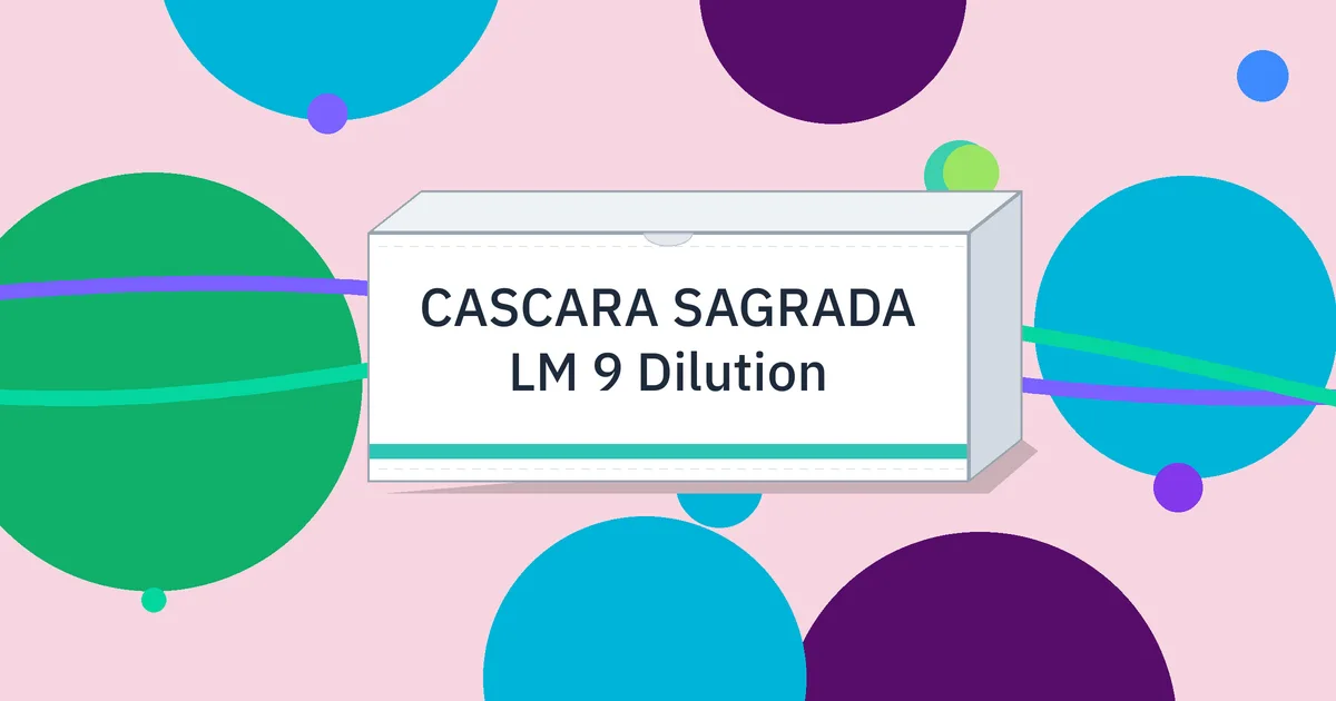 Symbolbild: Packung mit der Aufschrift CASCARA SAGRADA LM 9 Dilution (PZN 13432847) – Verfügbarkeit und Bezug in Apotheken in Frankfurt am Main