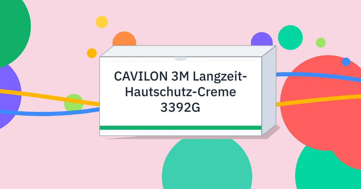 Symbolbild: Packung mit der Aufschrift CAVILON 3M Langzeit-Hautschutz-Creme 3392G (PZN 20398329) – Verfügbarkeit und Bezug in Apotheken in Frankfurt am Main