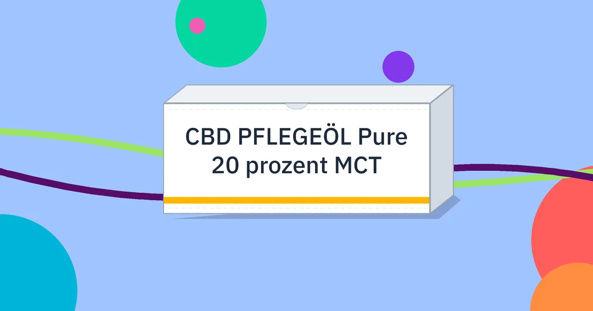 Symbolbild: Packung mit der Aufschrift CBD PFLEGEÖL Pure 20 prozent MCT (PZN 18654156) – Verfügbarkeit und Bezug in Apotheken in Frankfurt am Main