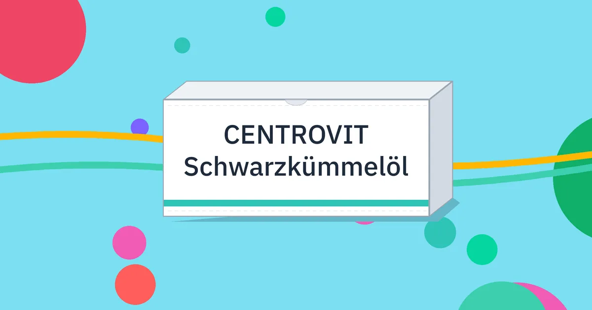 Symbolbild: Packung mit der Aufschrift CENTROVIT Schwarzkümmelöl (PZN 19444596) – Verfügbarkeit und Bezug in Apotheken in Frankfurt am Main