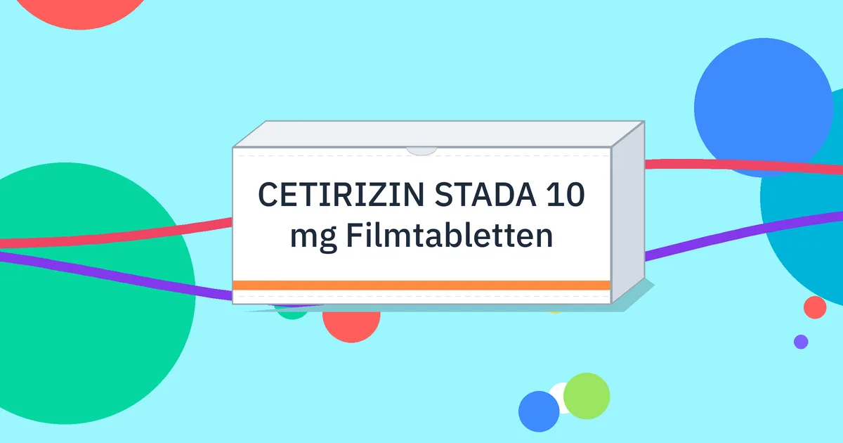 Symbolbild: Packung mit der Aufschrift CETIRIZIN STADA 10 mg Filmtabletten (PZN 02246596) – Verfügbarkeit und Bezug in Apotheken in Frankfurt am Main
