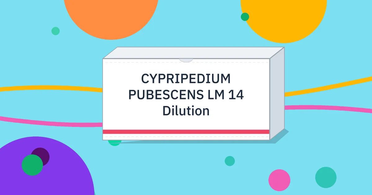 Symbolbild: Packung mit der Aufschrift CYPRIPEDIUM PUBESCENS LM 14 Dilution (PZN 13460080) – Verfügbarkeit und Bezug in Apotheken in Frankfurt am Main