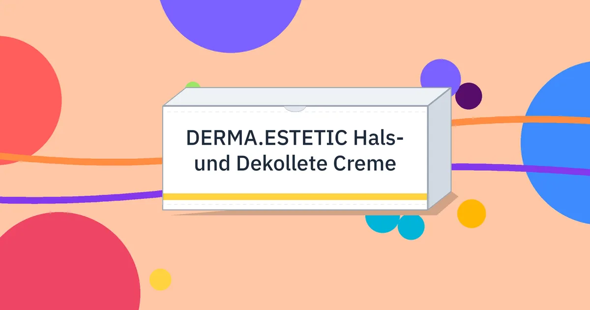 Symbolbild: Packung mit der Aufschrift DERMA.ESTETIC Hals- und Dekollete Creme (PZN 14259977) – Verfügbarkeit und Bezug in Apotheken in Frankfurt am Main