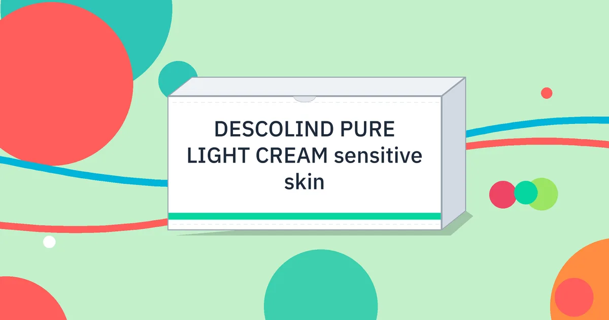 Symbolbild: Packung mit der Aufschrift DESCOLIND PURE LIGHT CREAM sensitive skin (PZN 16660827) – Verfügbarkeit und Bezug in Apotheken in Frankfurt am Main