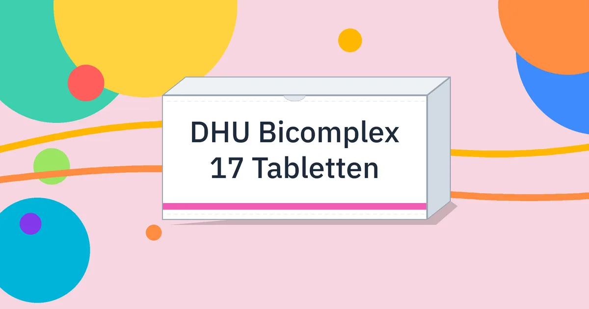 Symbolbild: Packung mit der Aufschrift DHU Bicomplex 17 Tabletten (PZN 16743111) – Verfügbarkeit und Bezug in Apotheken in Frankfurt am Main