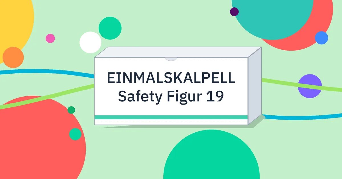 Symbolbild: Packung mit der Aufschrift EINMALSKALPELL Safety Figur 19 (PZN 18202371) – Verfügbarkeit und Bezug in Apotheken in Frankfurt am Main