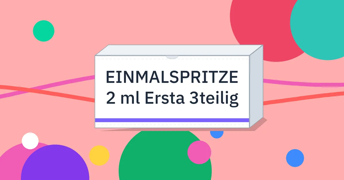 Symbolbild: Packung mit der Aufschrift EINMALSPRITZE 2 ml Ersta 3teilig (PZN 03171015) – Verfügbarkeit und Bezug in Apotheken in Frankfurt am Main