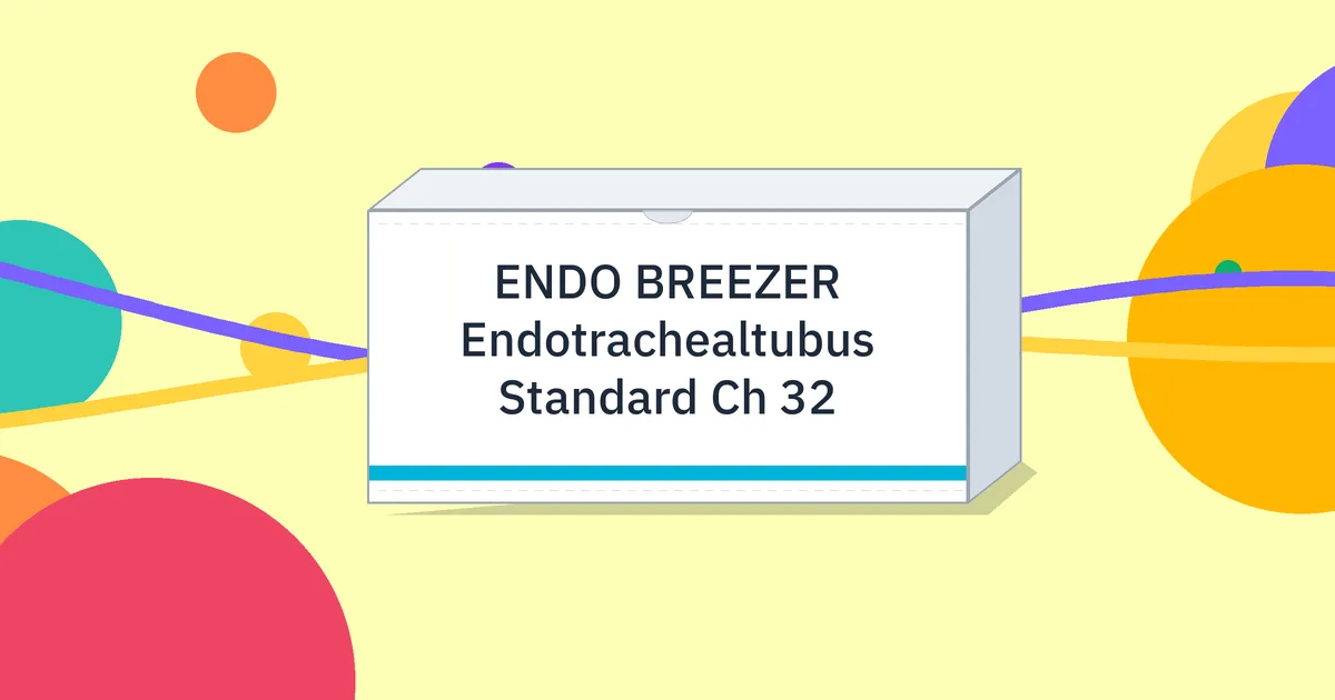 Symbolbild: Packung mit der Aufschrift ENDO BREEZER Endotrachealtubus Standard Ch 32 (PZN 16783731) – Verfügbarkeit und Bezug in Apotheken in Frankfurt am Main