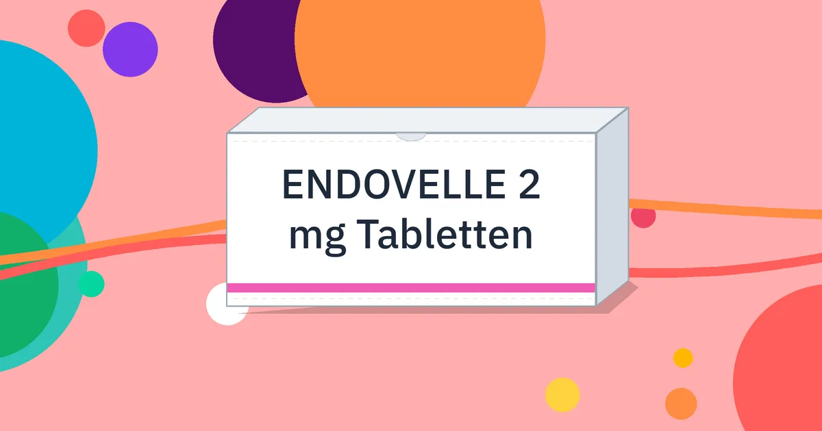 Symbolbild: Packung mit der Aufschrift ENDOVELLE 2 mg Tabletten (PZN 16045542) – Verfügbarkeit und Bezug in Apotheken in Frankfurt am Main