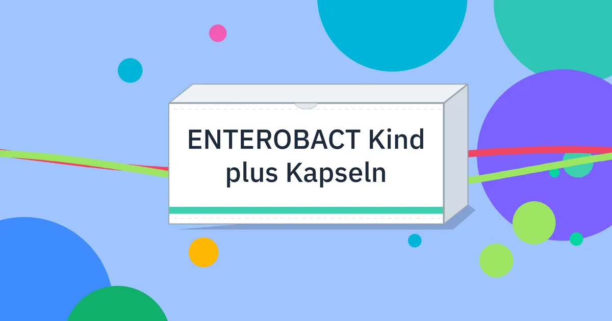 Symbolbild: Packung mit der Aufschrift ENTEROBACT Kind plus Kapseln (PZN 15204346) – Verfügbarkeit und Bezug in Apotheken in Frankfurt am Main