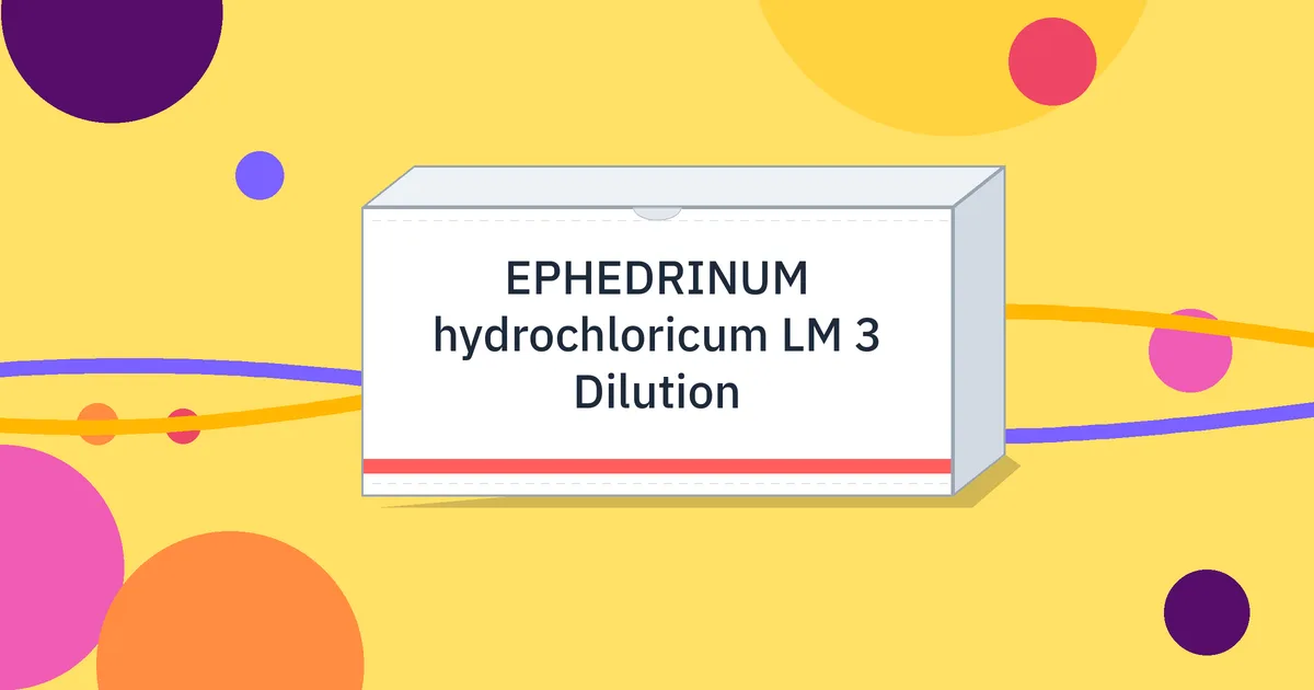 Symbolbild: Packung mit der Aufschrift EPHEDRINUM hydrochloricum LM 3 Dilution (PZN 13471037) – Verfügbarkeit und Bezug in Apotheken in Frankfurt am Main