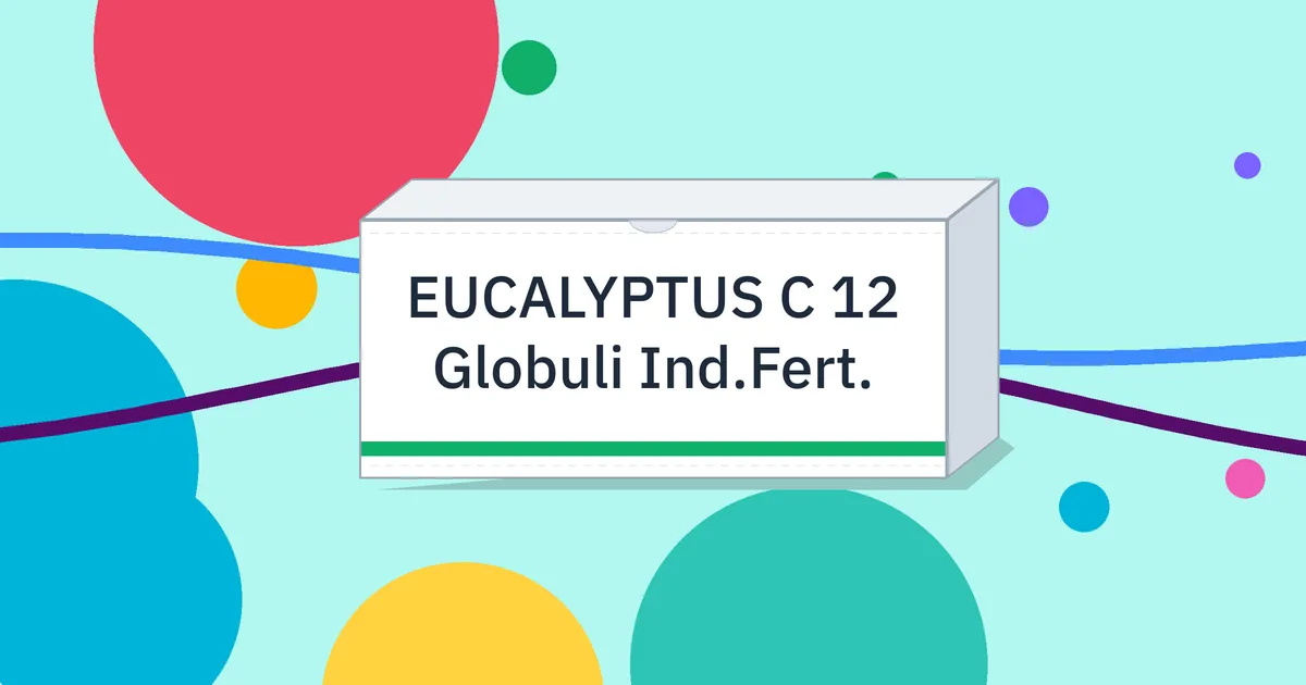 Symbolbild: Packung mit der Aufschrift EUCALYPTUS C 12 Globuli Ind.Fert. (PZN 17691534) – Verfügbarkeit und Bezug in Apotheken in Frankfurt am Main
