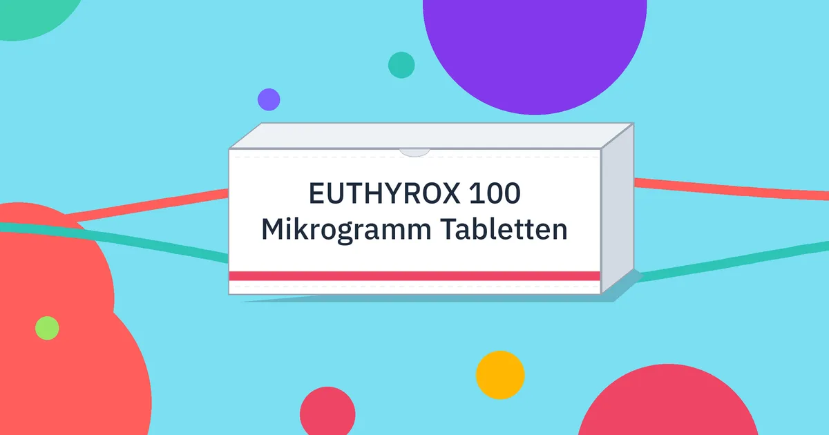 Symbolbild: Packung mit der Aufschrift EUTHYROX 100 Mikrogramm Tabletten (PZN 09714250) – Verfügbarkeit und Bezug in Apotheken in Frankfurt am Main