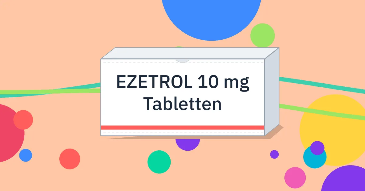Symbolbild: Packung mit der Aufschrift EZETROL 10 mg Tabletten (PZN 11515983) – Verfügbarkeit und Bezug in Apotheken in Frankfurt am Main