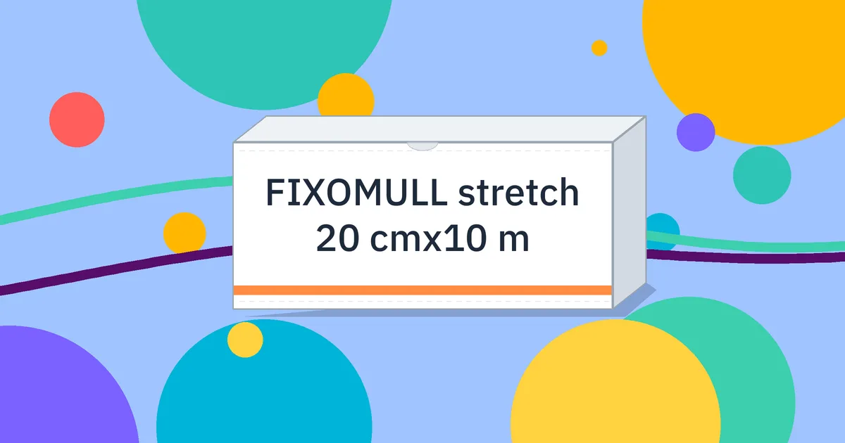 Symbolbild: Packung mit der Aufschrift FIXOMULL stretch 20 cmx10 m (PZN 18395281) – Verfügbarkeit und Bezug in Apotheken in Frankfurt am Main