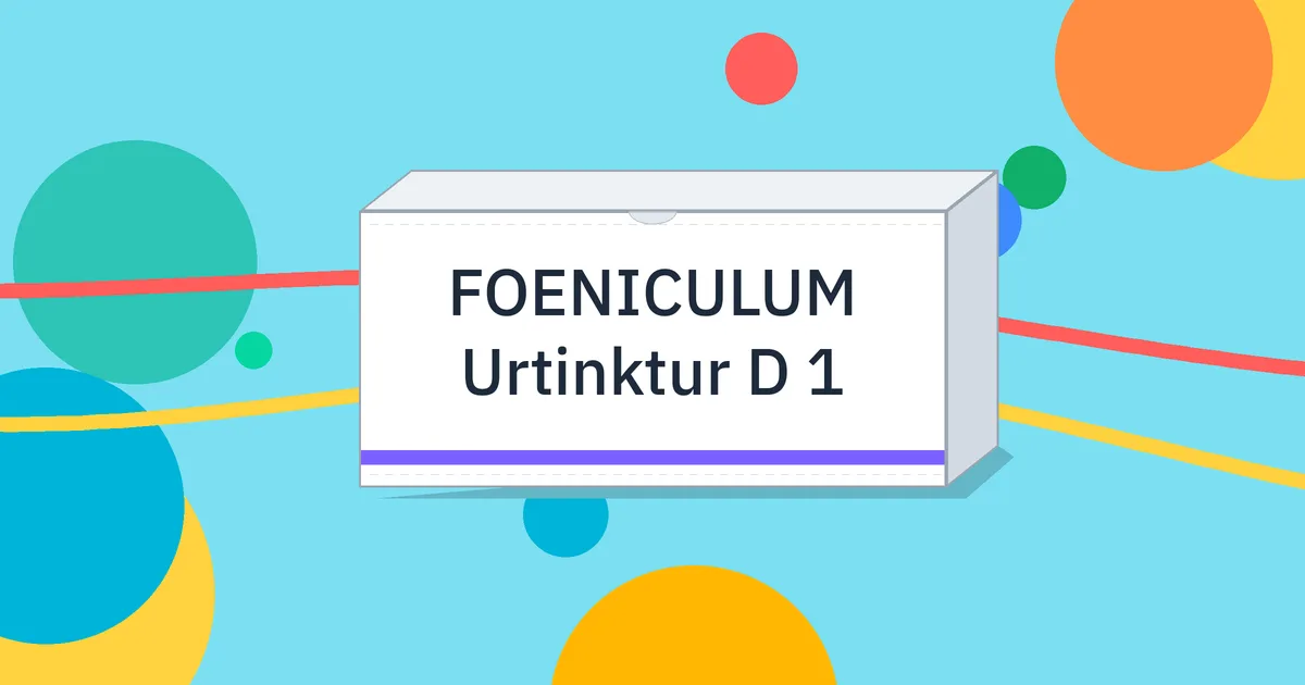 Symbolbild: Packung mit der Aufschrift FOENICULUM Urtinktur D 1 (PZN 07168145) – Verfügbarkeit und Bezug in Apotheken in Frankfurt am Main