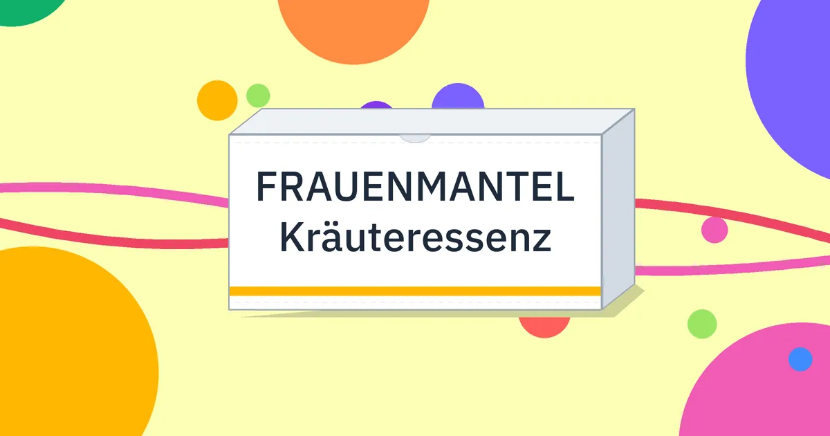 Symbolbild: Packung mit der Aufschrift FRAUENMANTEL Kräuteressenz (PZN 11527035) – Verfügbarkeit und Bezug in Apotheken in Frankfurt am Main