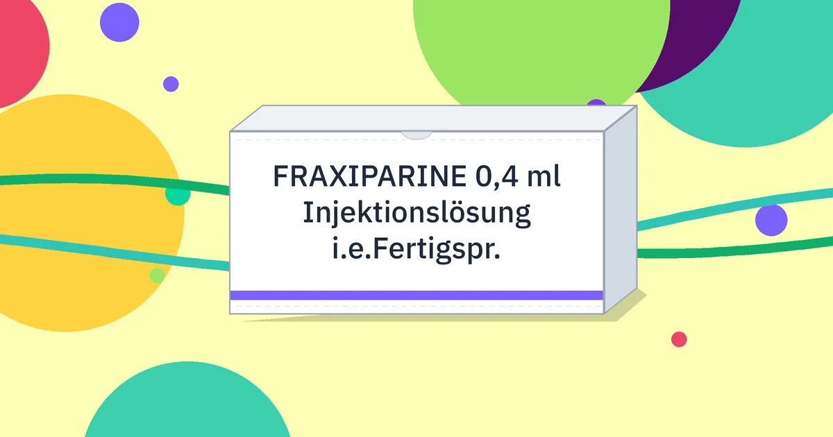 Symbolbild: Packung mit der Aufschrift FRAXIPARINE 0,4 ml Injektionslösung i.e.Fertigspr. (PZN 02783503) – Verfügbarkeit und Bezug in Apotheken in Frankfurt am Main
