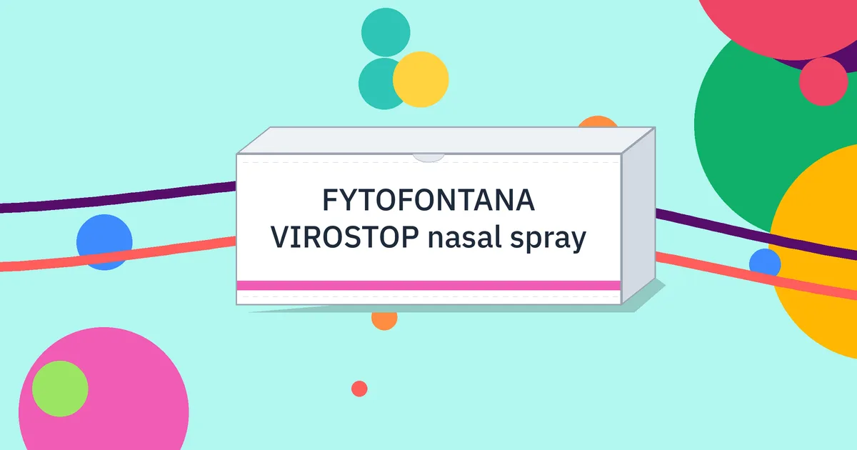 Symbolbild: Packung mit der Aufschrift FYTOFONTANA VIROSTOP nasal spray (PZN 17921566) – Verfügbarkeit und Bezug in Apotheken in Frankfurt am Main