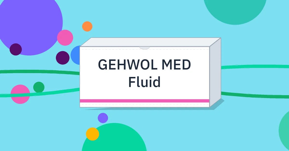 Symbolbild: Packung mit der Aufschrift GEHWOL MED Fluid (PZN 20101192) – Verfügbarkeit und Bezug in Apotheken in Frankfurt am Main