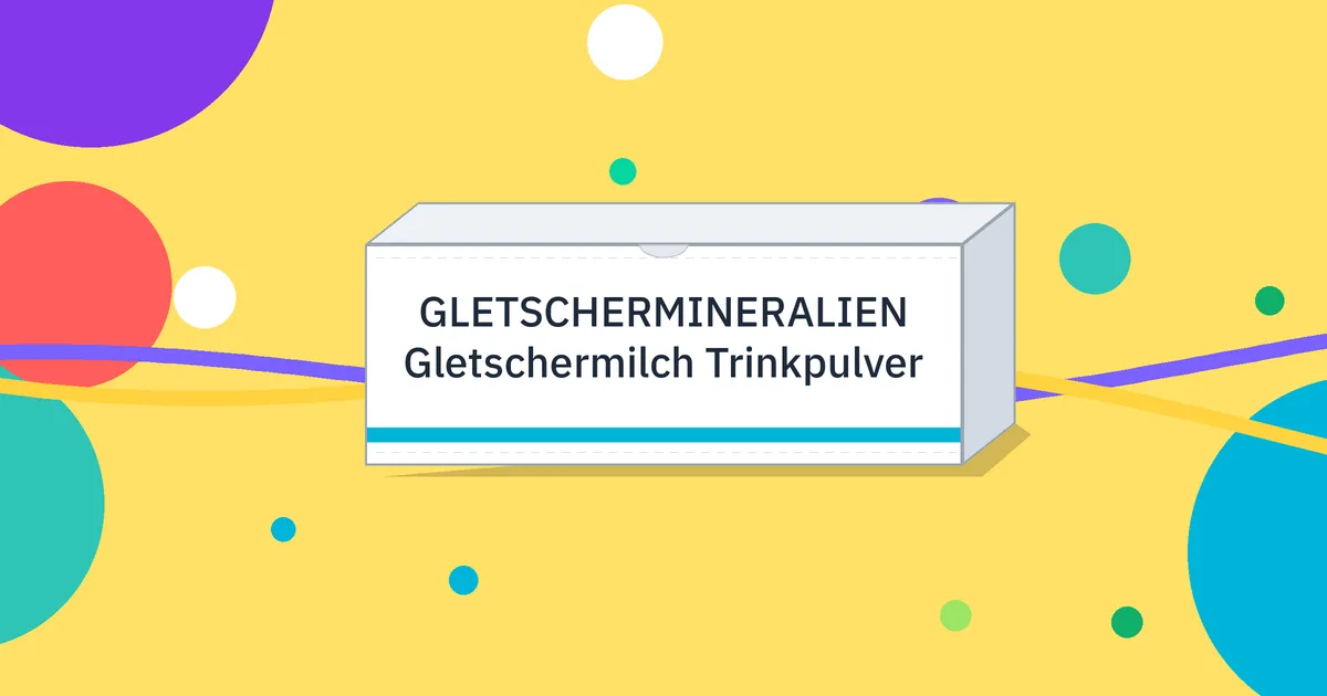 Symbolbild: Packung mit der Aufschrift GLETSCHERMINERALIEN Gletschermilch Trinkpulver (PZN 19094009) – Verfügbarkeit und Bezug in Apotheken in Frankfurt am Main