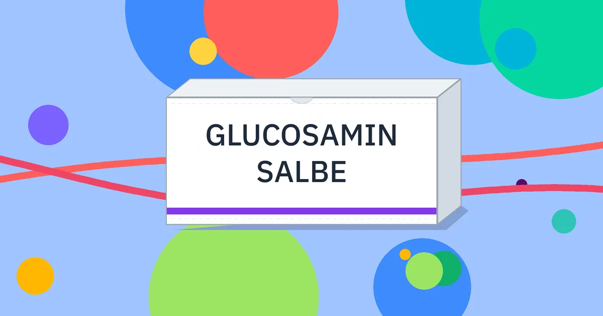 Symbolbild: Packung mit der Aufschrift GLUCOSAMIN SALBE (PZN 11025109) – Verfügbarkeit und Bezug in Apotheken in Frankfurt am Main
