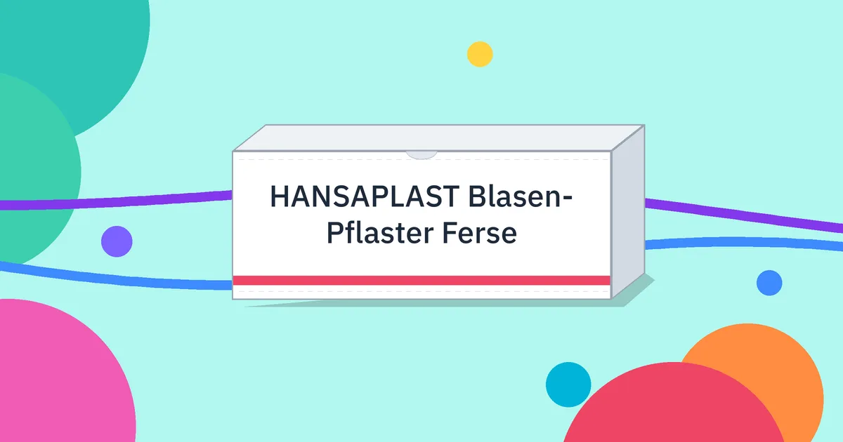Symbolbild: Packung mit der Aufschrift HANSAPLAST Blasen-Pflaster Ferse (PZN 19223168) – Verfügbarkeit und Bezug in Apotheken in Frankfurt am Main